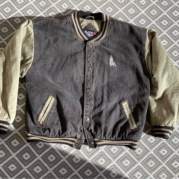 Jackets & Coats | Vintage 9s No Fear Gear Button Up Varsity Bomber Rare ...